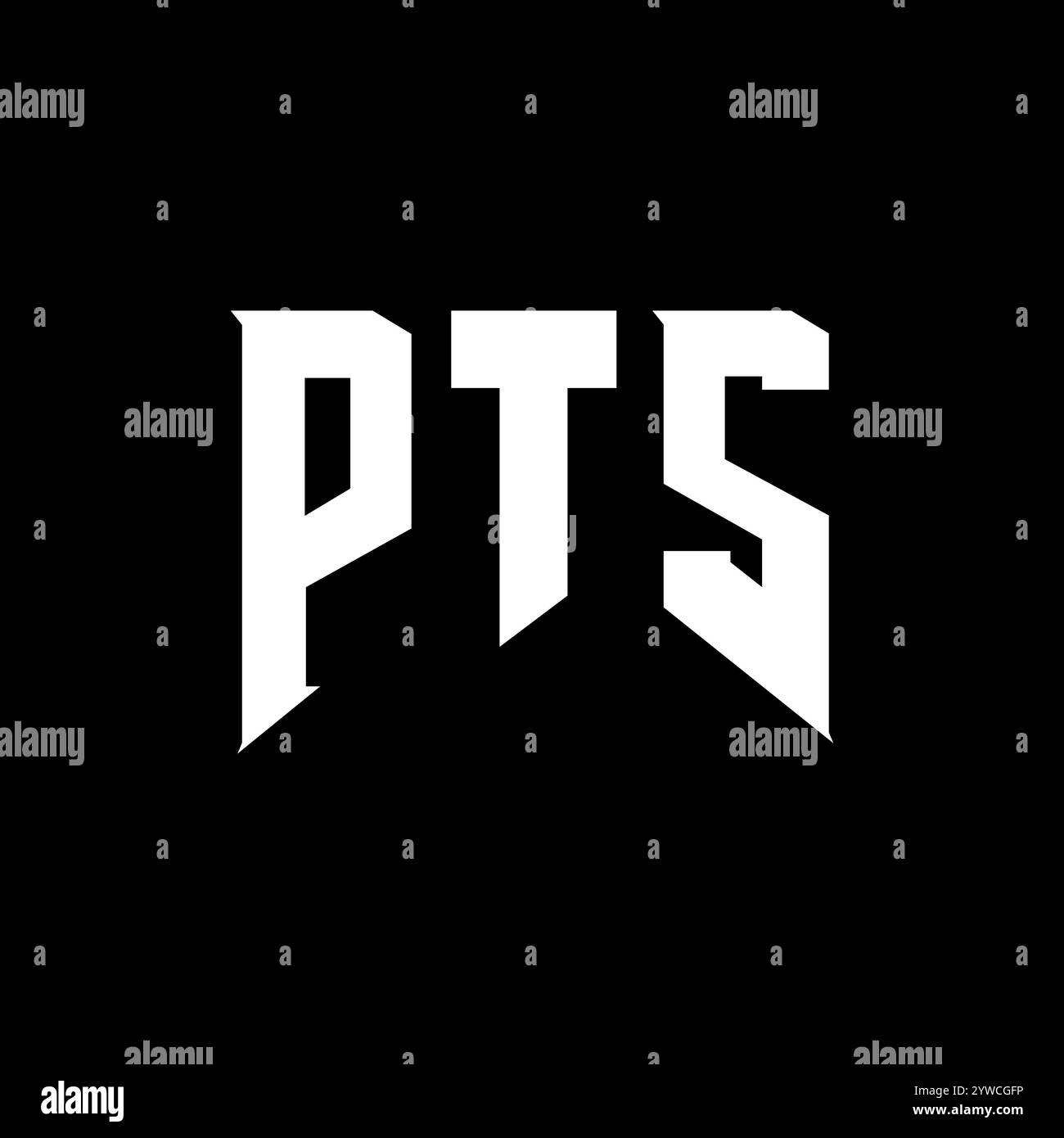 PTS letter logo design for technology company. PTS logo design black ...