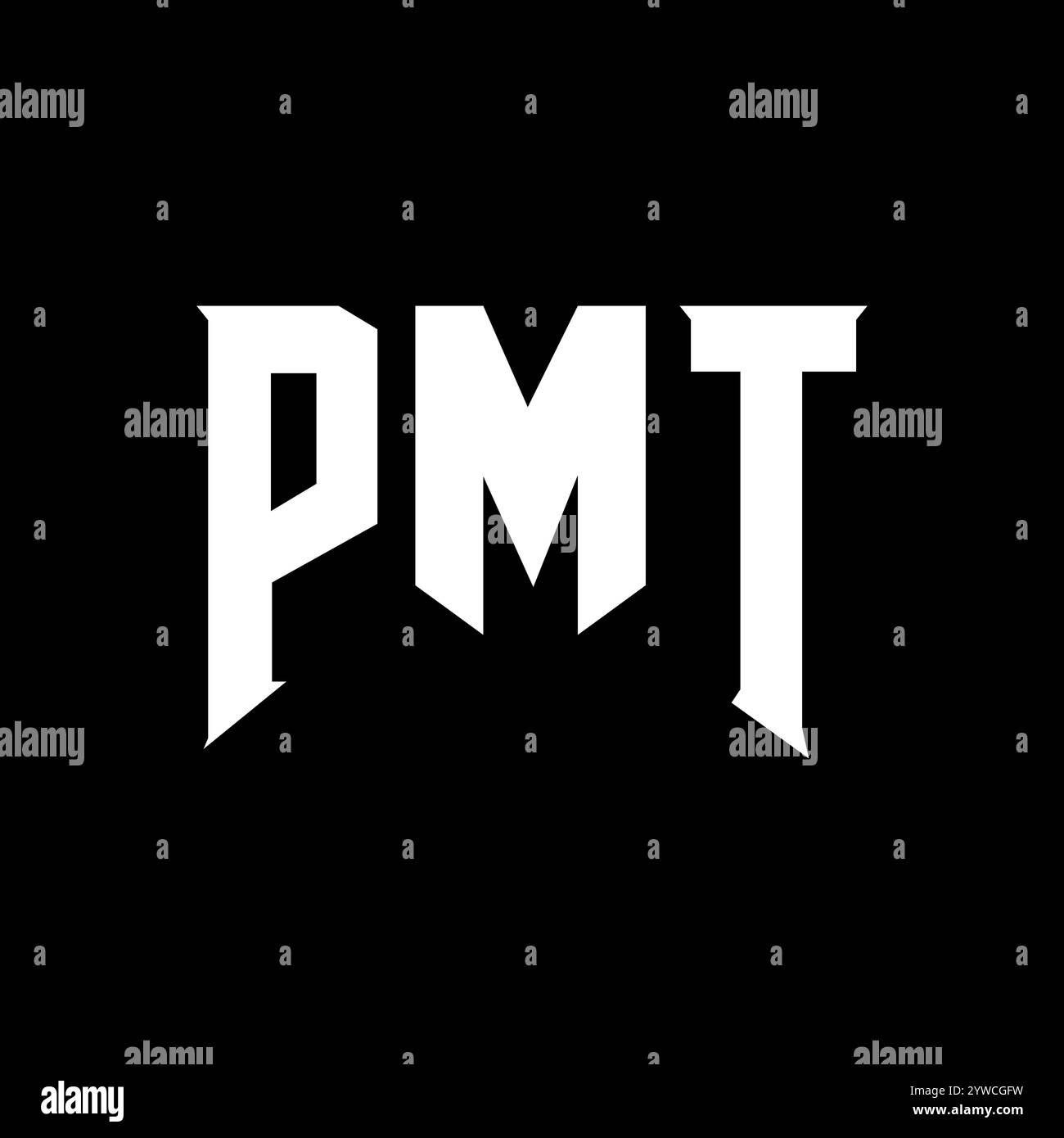 PMT letter logo design for technology company. PMT logo design black ...