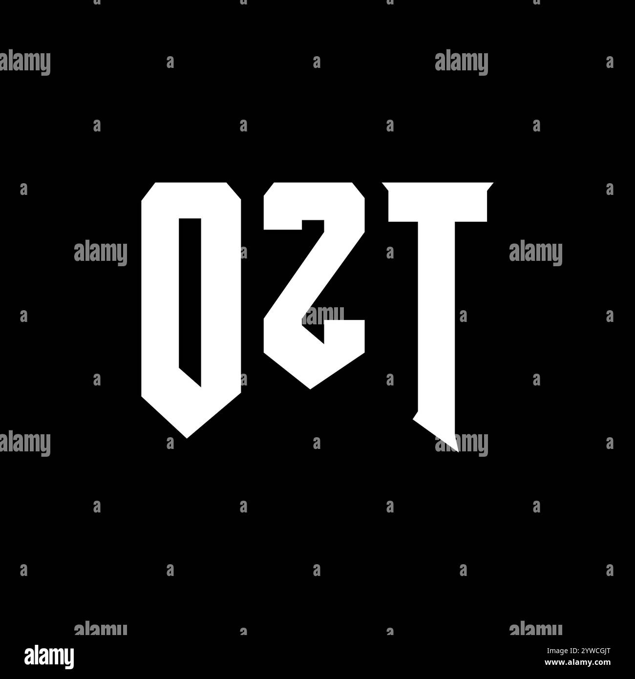 OZT letter logo design for technology company. OZT logo design black ...