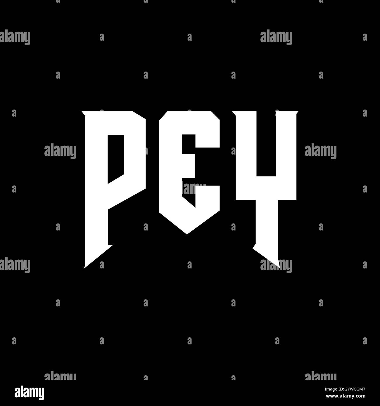 PEY letter logo design for technology company. PEY logo design black ...