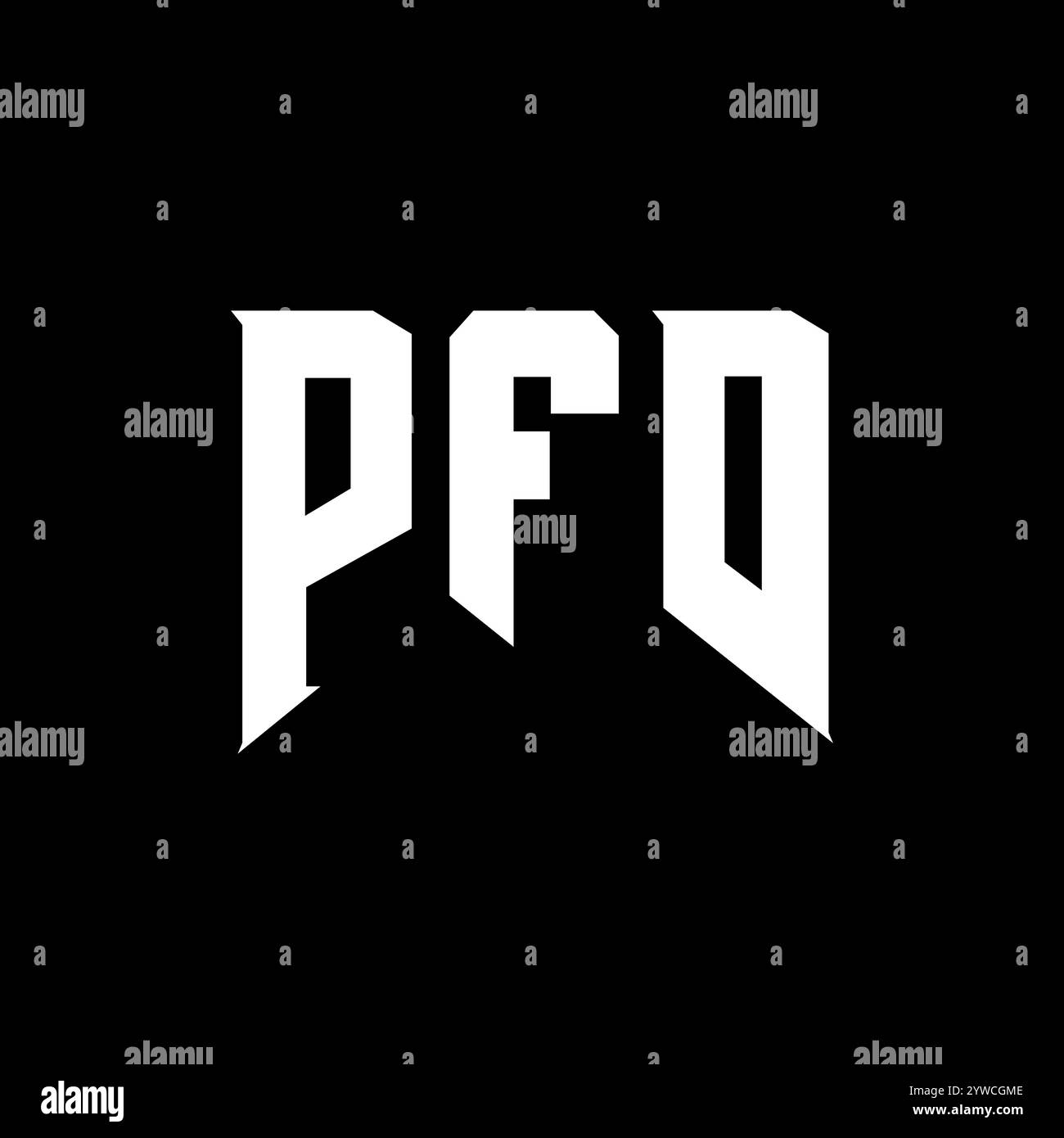 PFD letter logo design for technology company. PFD logo design black ...