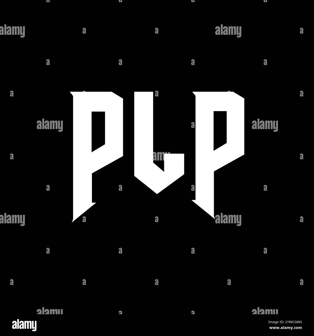 PLP letter logo design for technology company. PLP logo design black ...
