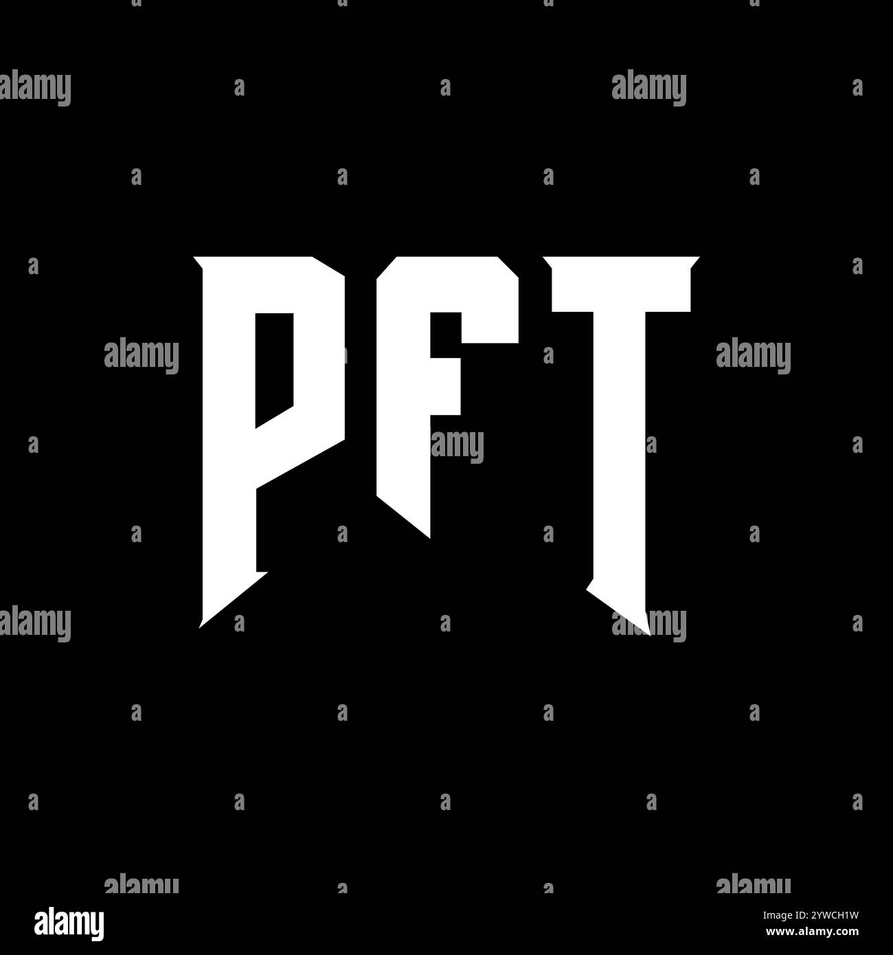 PFT letter logo design for technology company. PFT logo design black ...