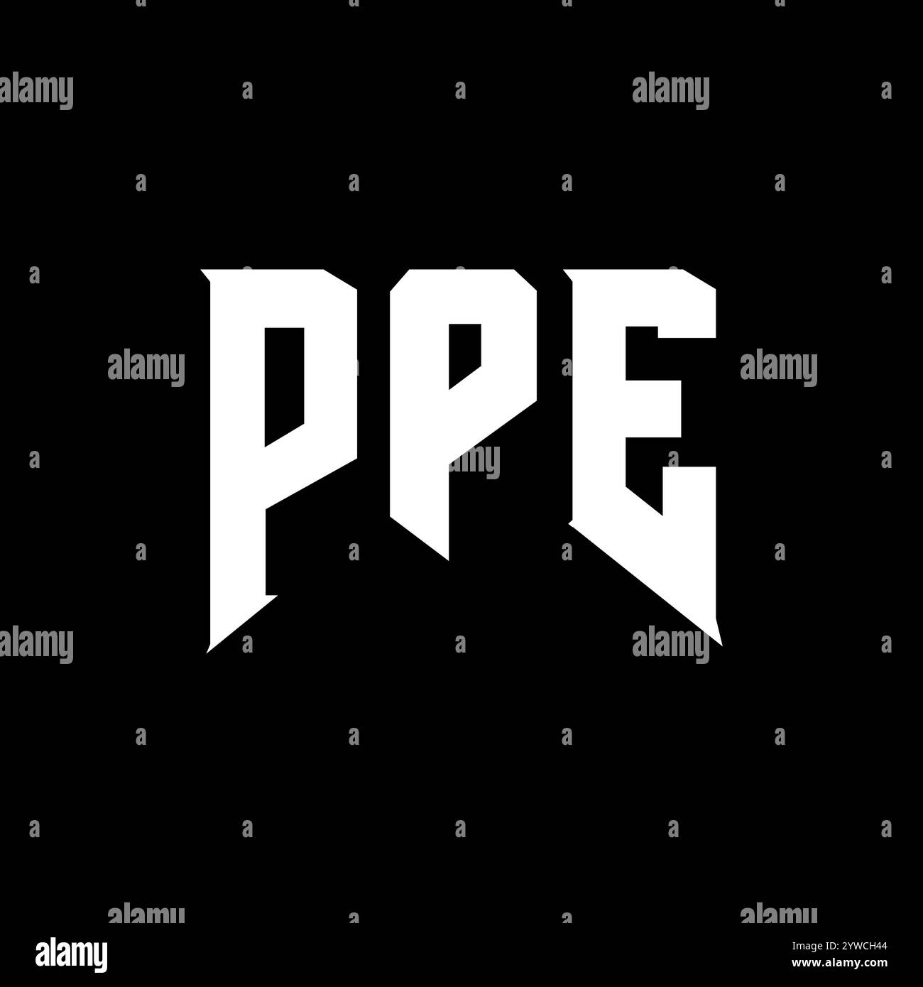 PPE letter logo design for technology company. PPE logo design black ...