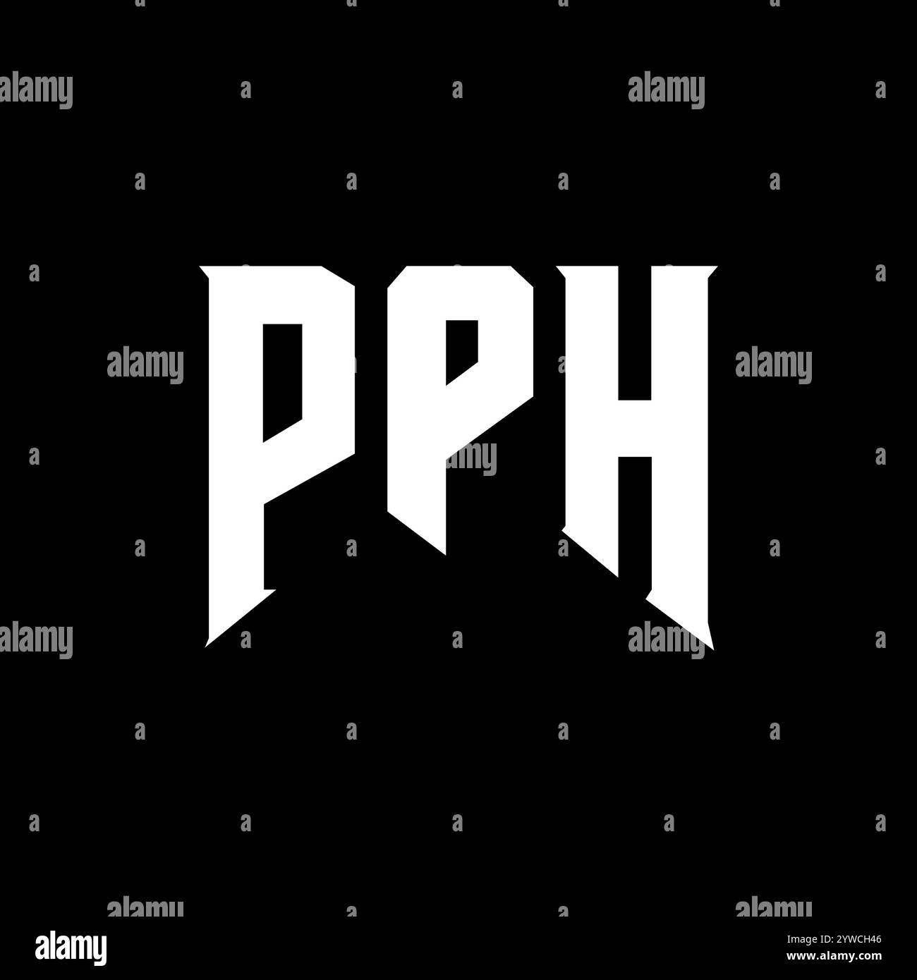 PPH letter logo design for technology company. PPH logo design black ...
