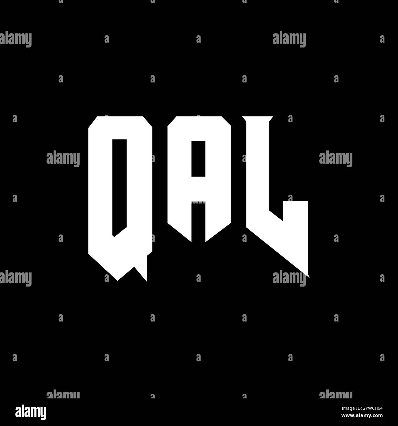 QAL letter logo design for technology company. QAL logo design black ...