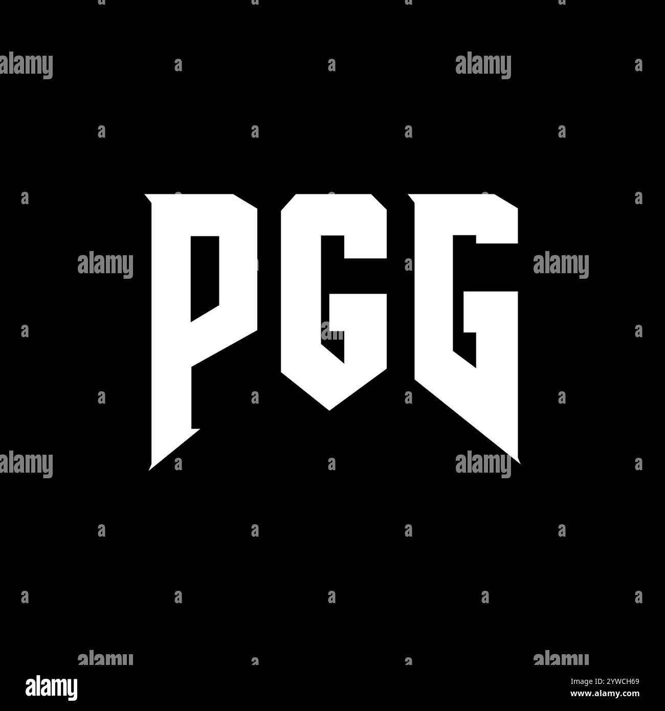 PGG letter logo design for technology company. PGG logo design black ...