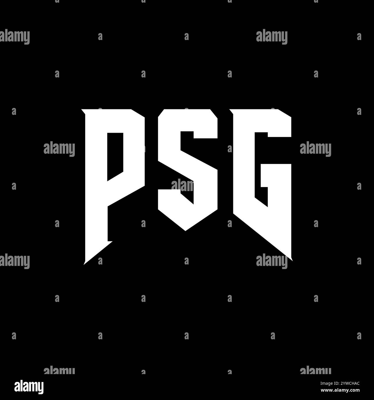 PSG letter logo design for technology company. PSG logo design black ...