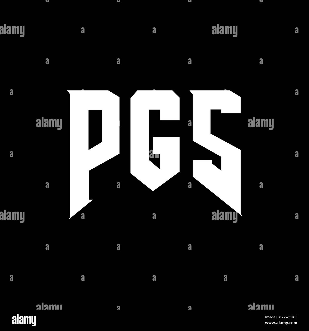 PGS letter logo design for technology company. PGS logo design black ...