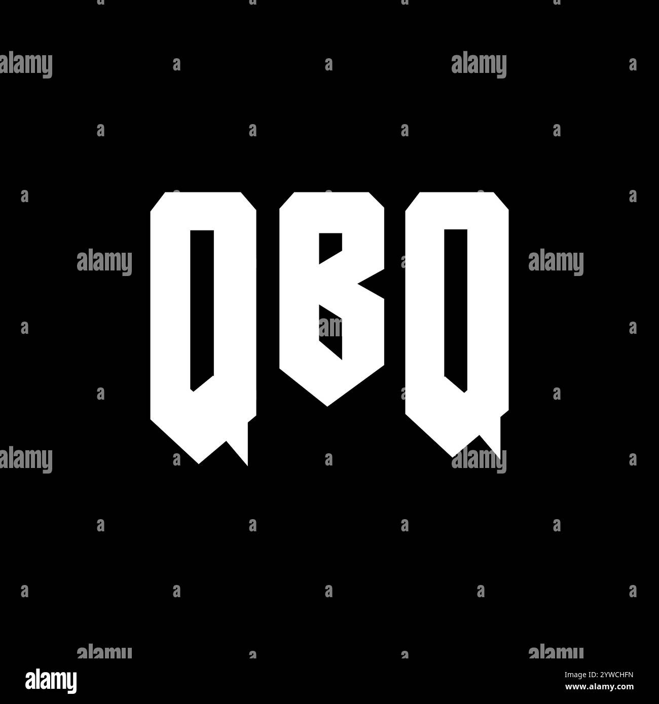 QBQ letter logo design for technology company. QBQ logo design black ...