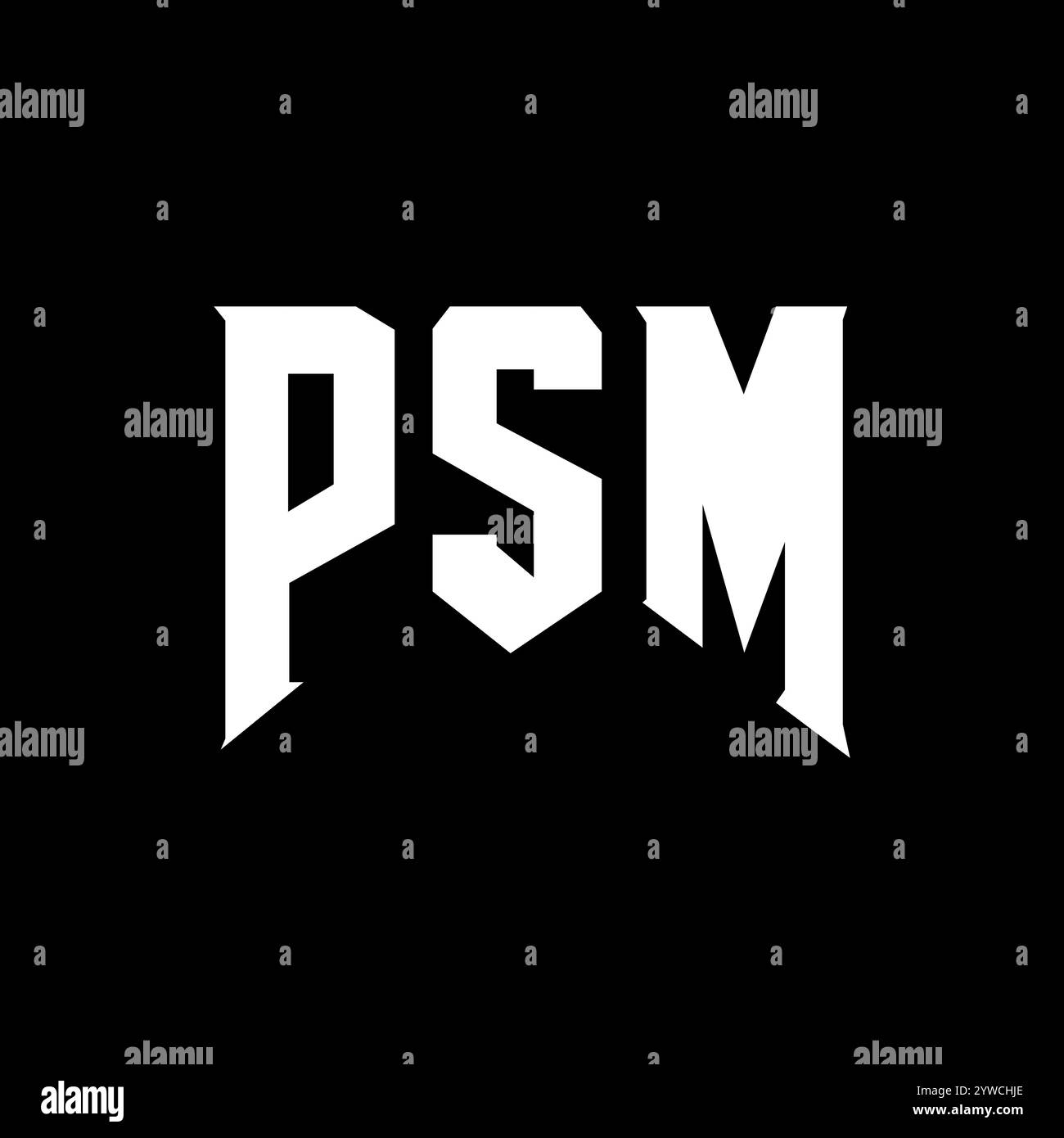 Psm Letter Logo Design For Technology Company Psm Logo Design Black And White Color Combination