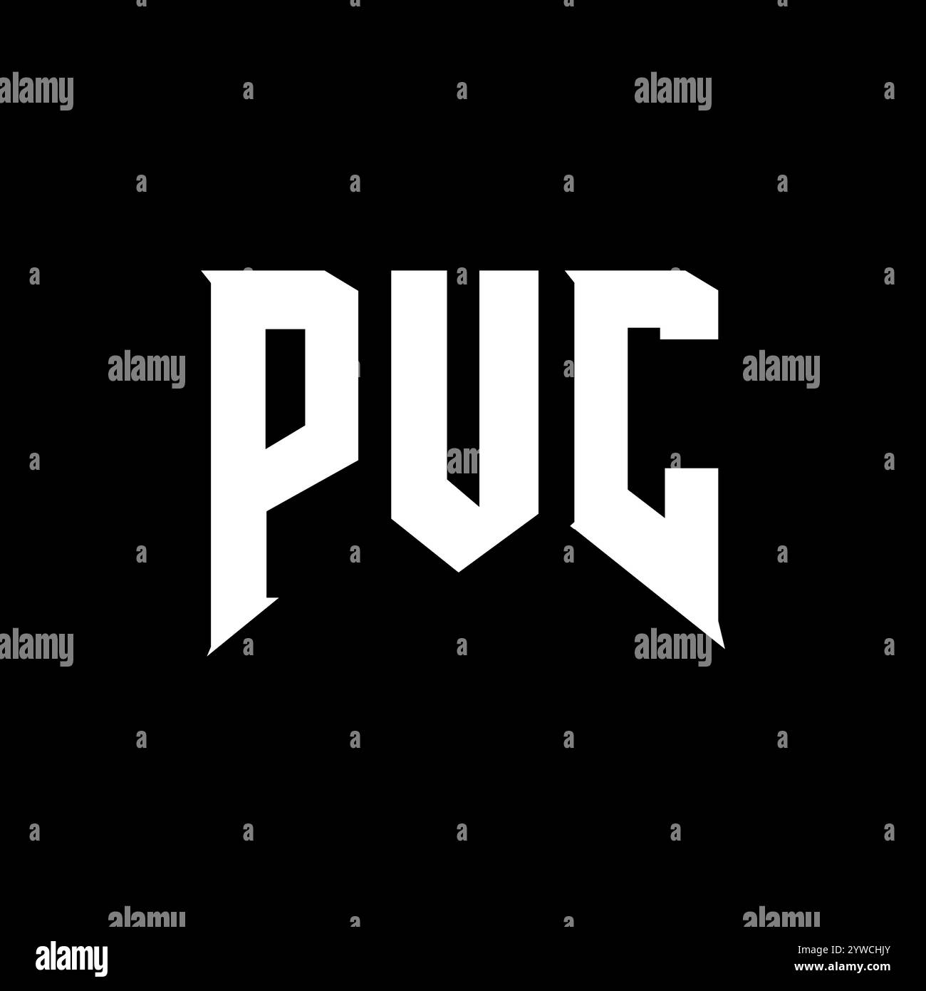 PUC letter logo design for technology company. PUC logo design black ...