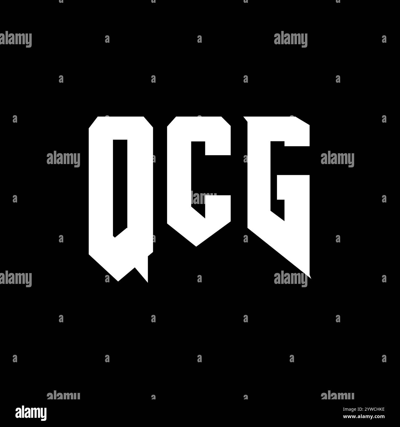 QCG letter logo design for technology company. QCG logo design black ...
