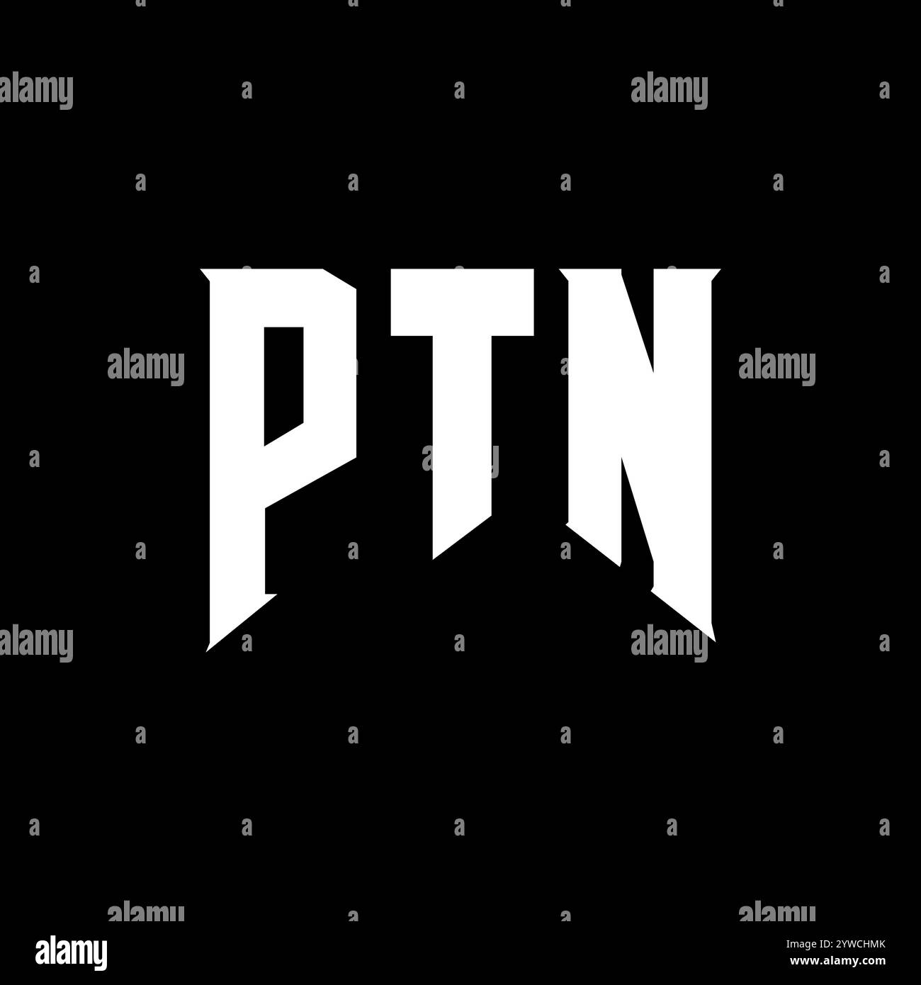 PTN letter logo design for technology company. PTN logo design black ...