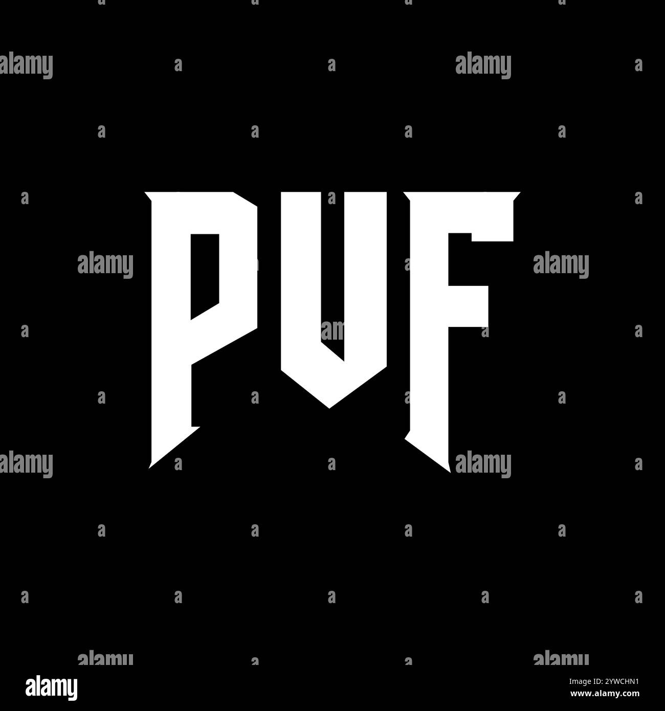 PUF letter logo design for technology company. PUF logo design black ...
