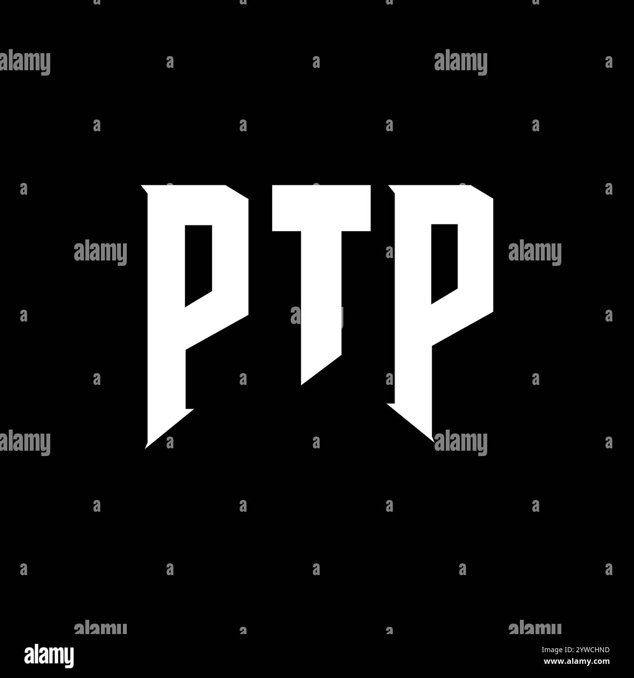 PTP letter logo design for technology company. PTP logo design black ...