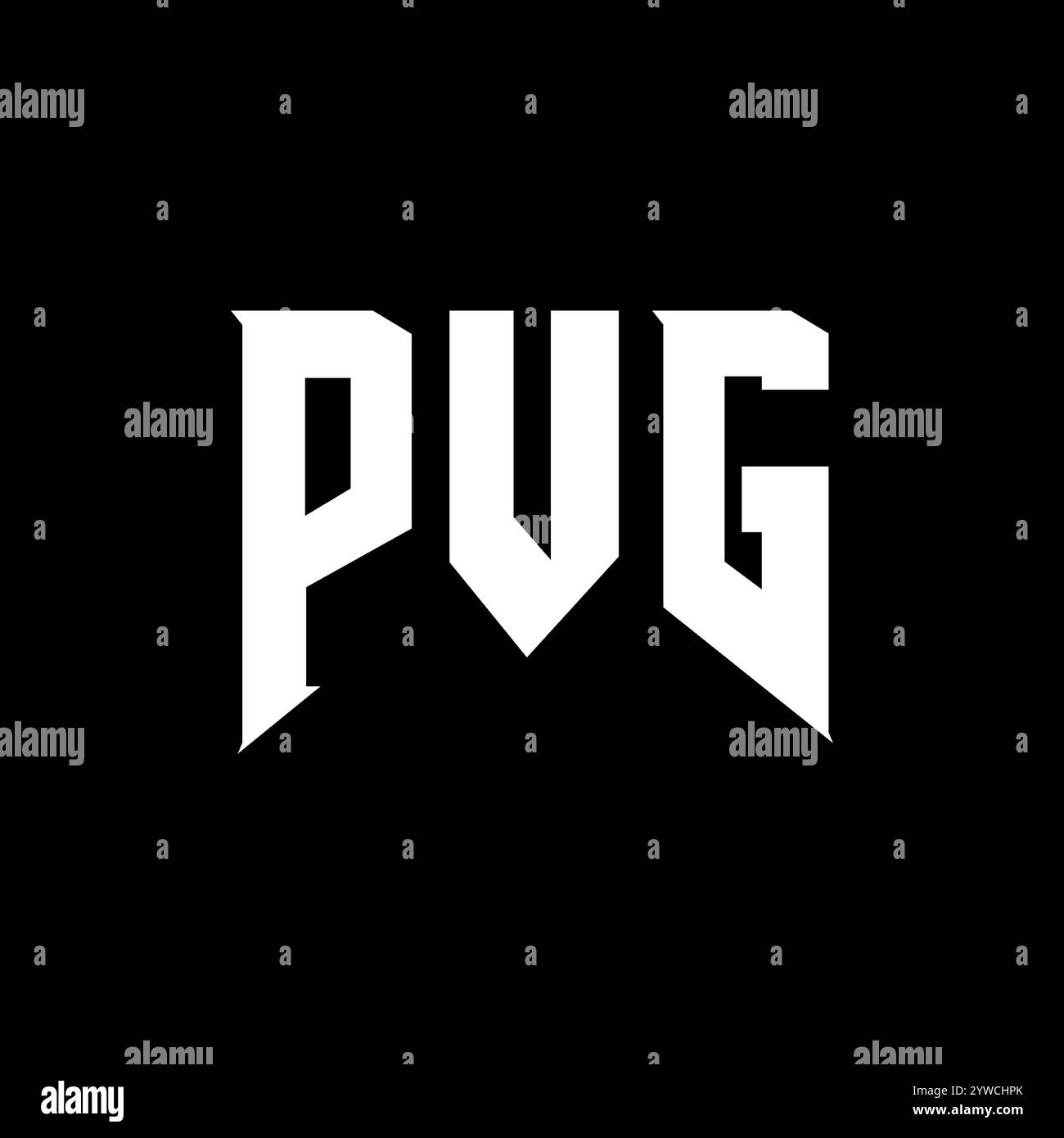 PVG letter logo design for technology company. PVG logo design black ...