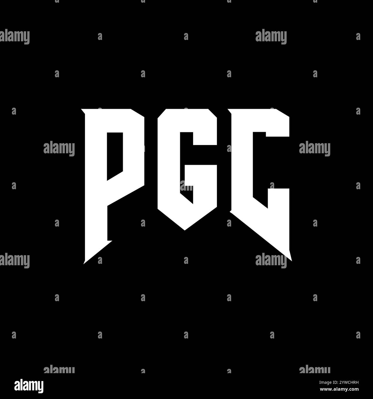 PGC letter logo design for technology company. PGC logo design black ...