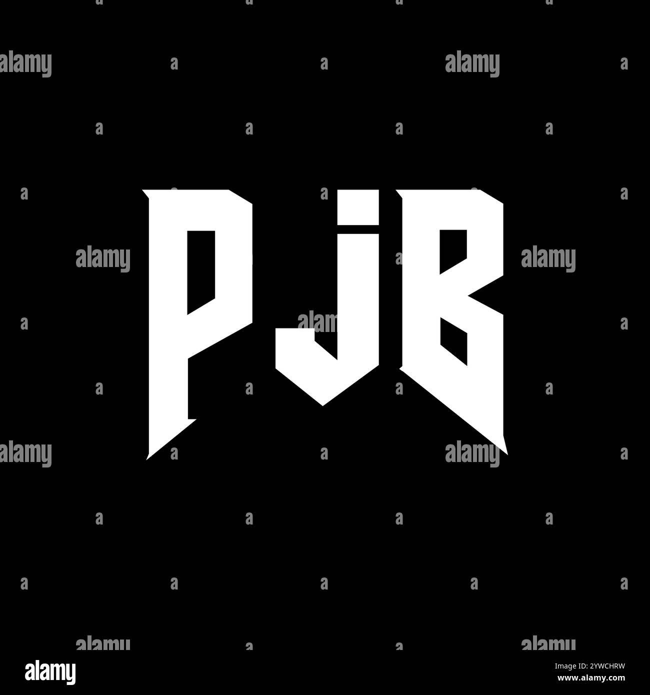 PJB letter logo design for technology company. PJB logo design black ...