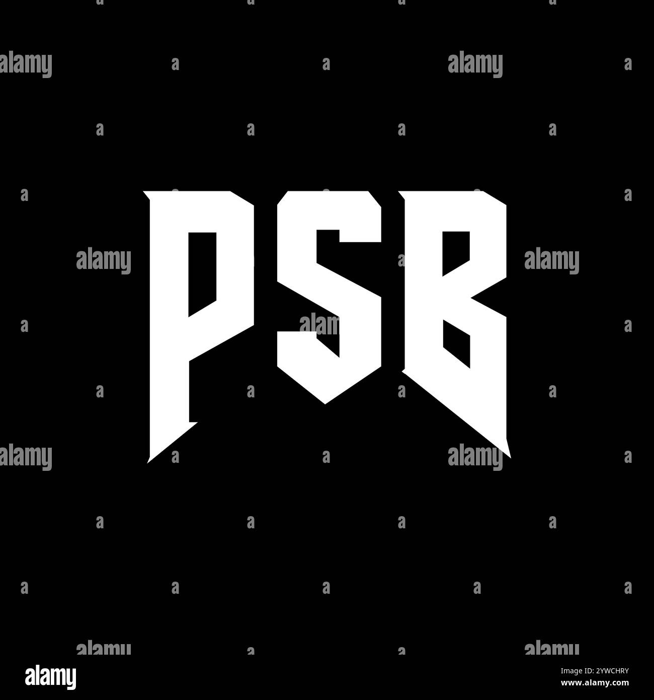 PSB letter logo design for technology company. PSB logo design black ...