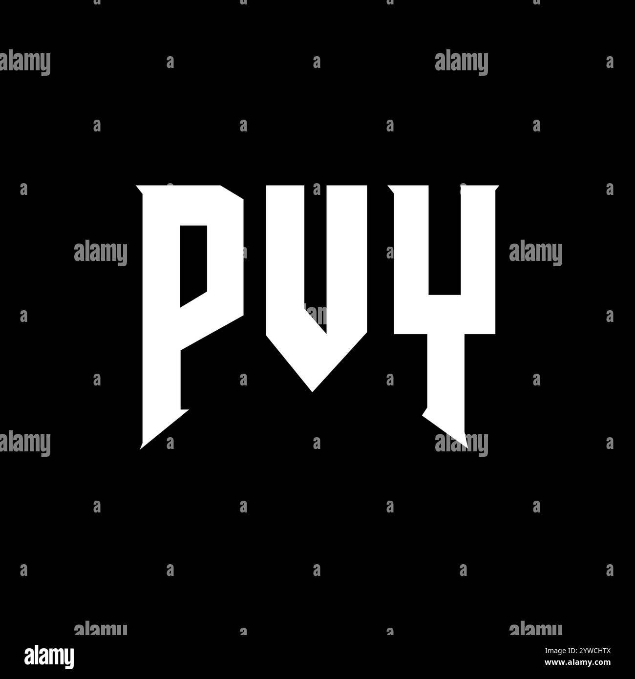 PVY letter logo design for technology company. PVY logo design black ...