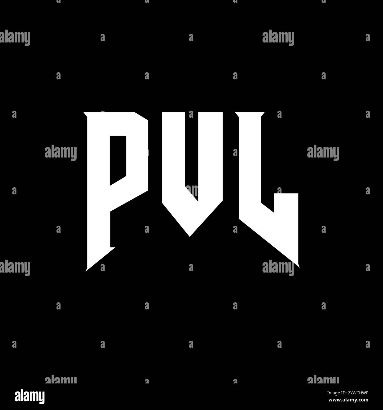 PVL letter logo design for technology company. PVL logo design black ...