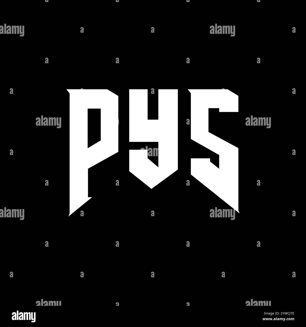 PYS letter logo design for technology company. PYS logo design black ...