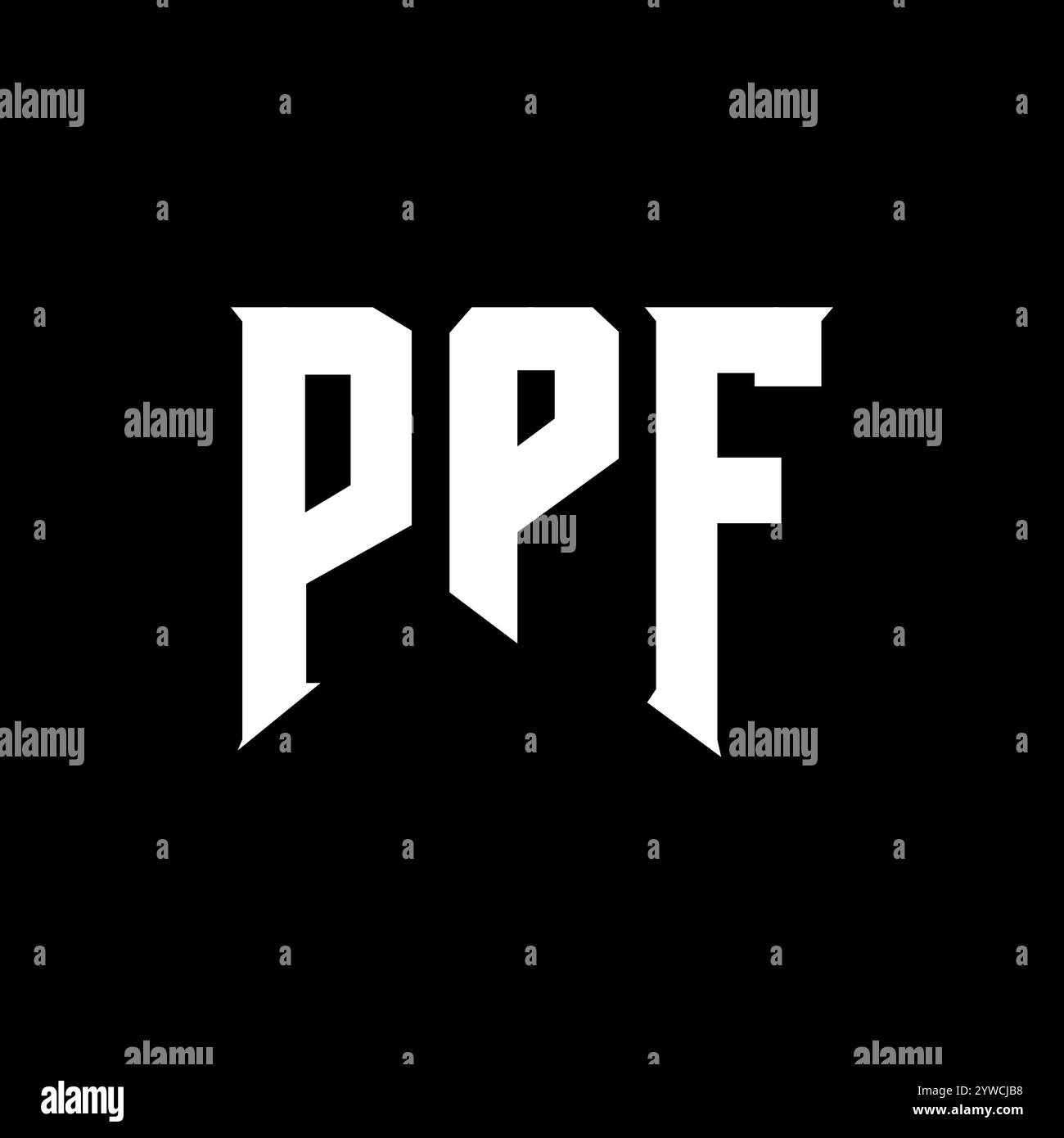 PPF letter logo design for technology company. PPF logo design black ...