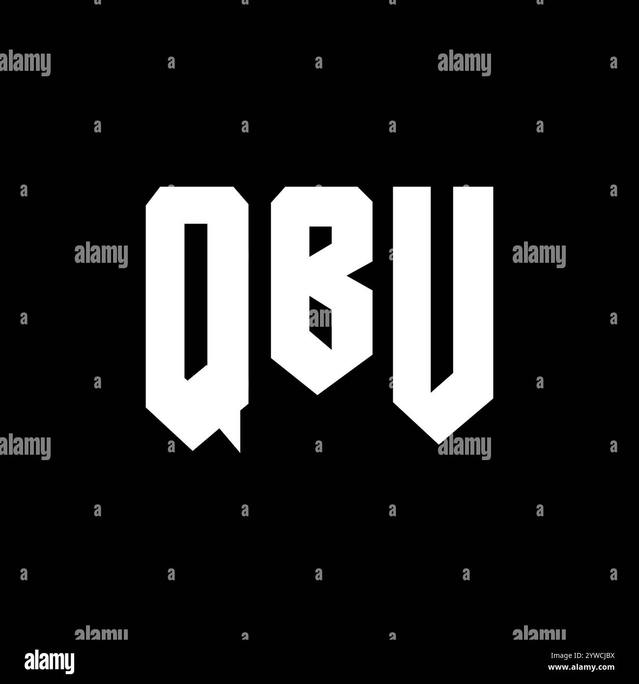 Qbu logo design hi-res stock photography and images - Alamy