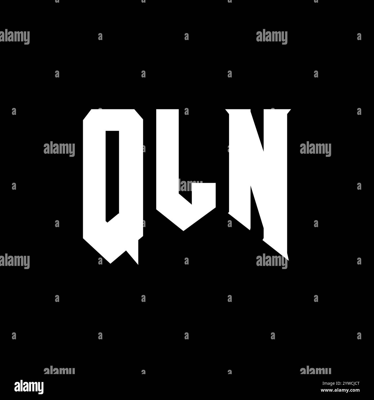 QLN letter logo design for technology company. QLN logo design black ...