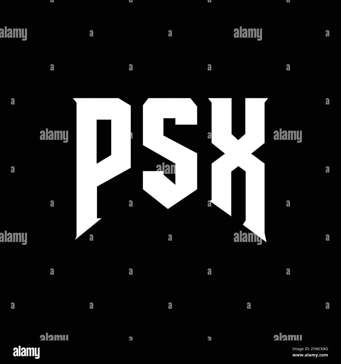 PSX letter logo design for technology company. PSX logo design black ...