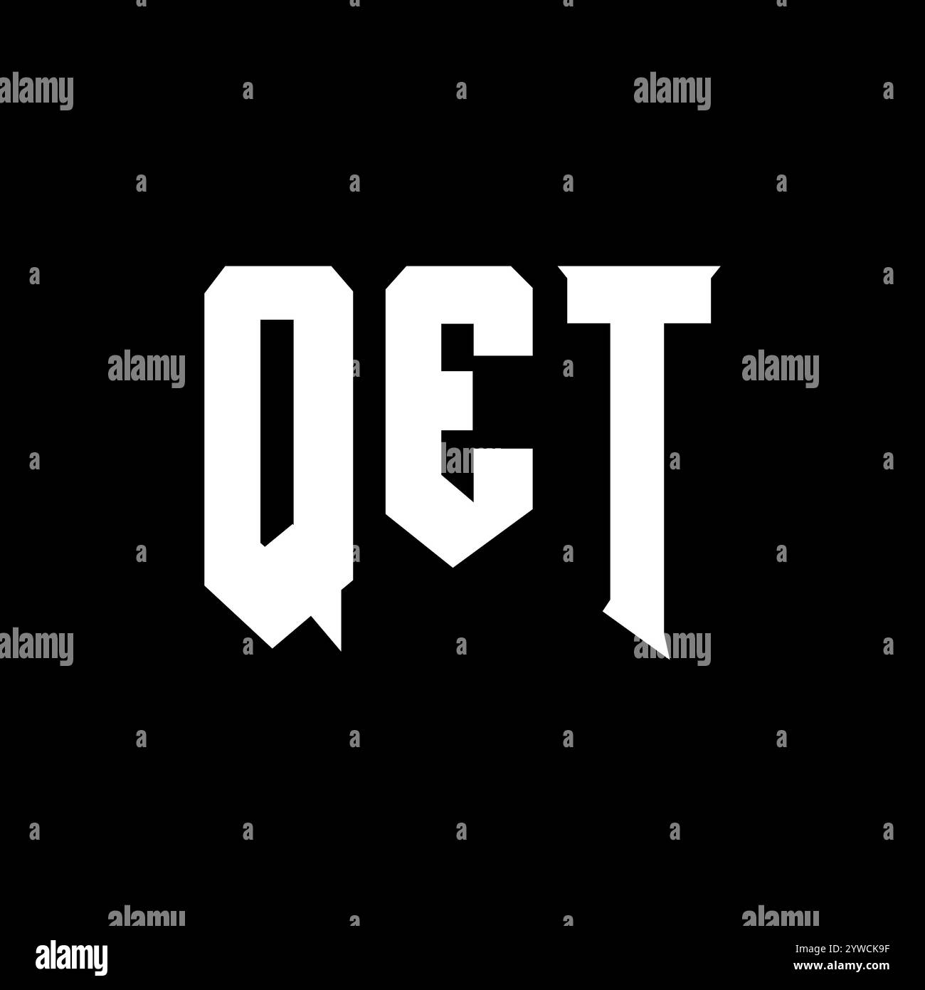 QET letter logo design for technology company. QET logo design black ...