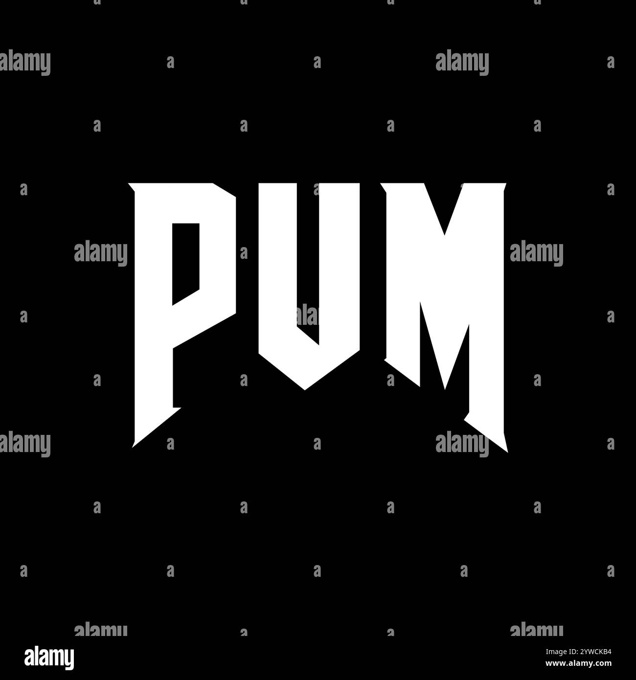 PUM letter logo design for technology company. PUM logo design black ...