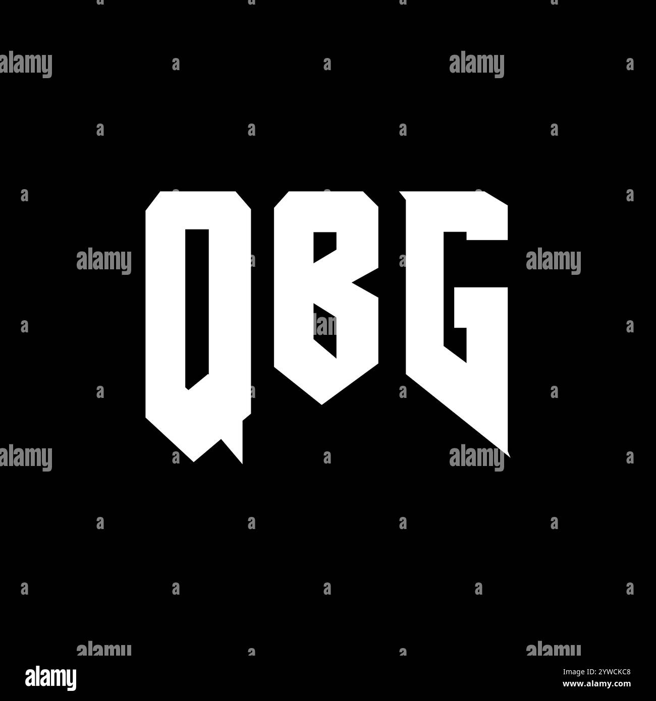 QBG letter logo design for technology company. QBG logo design black ...