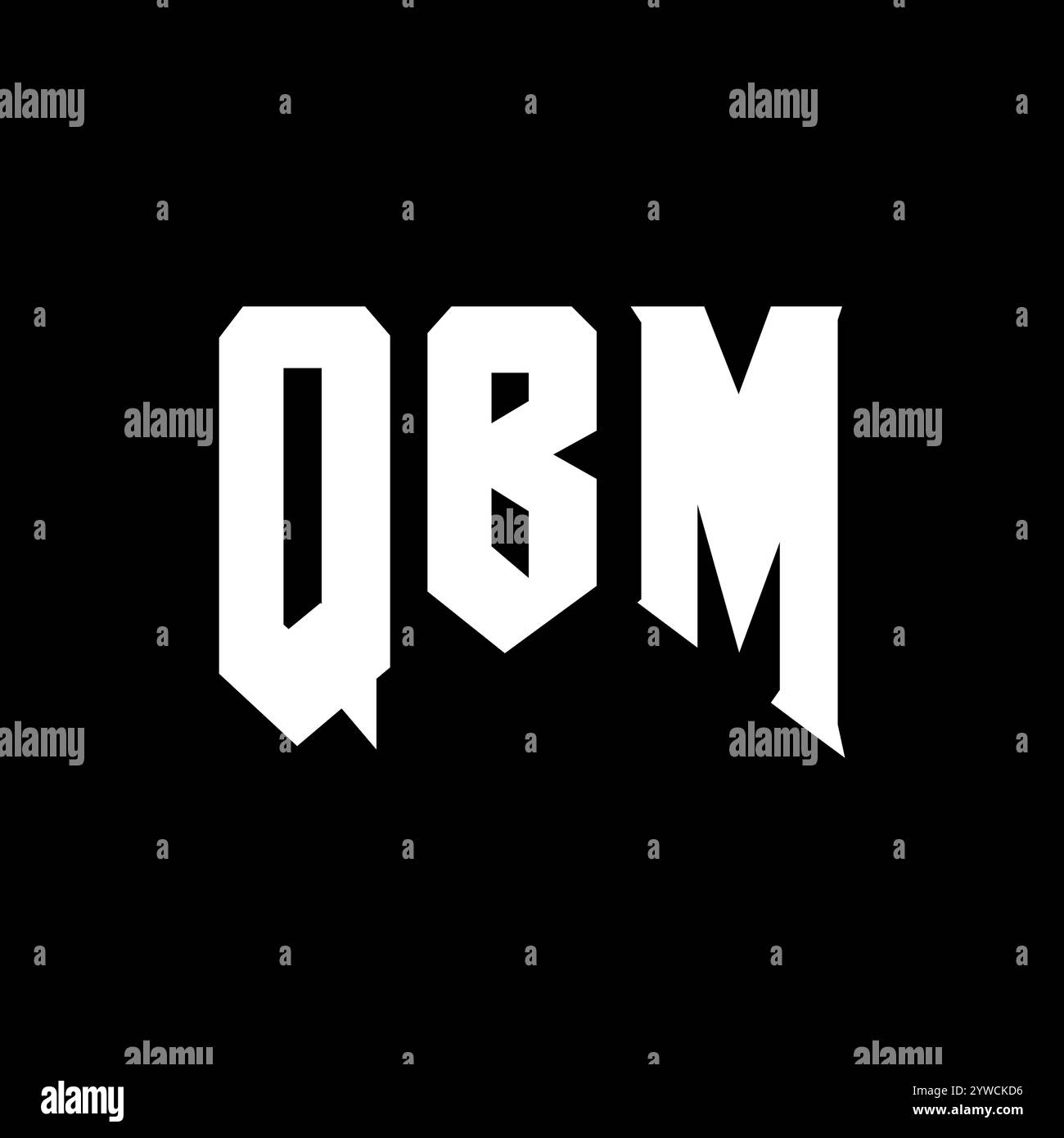 QBM letter logo design for technology company. QBM logo design black ...