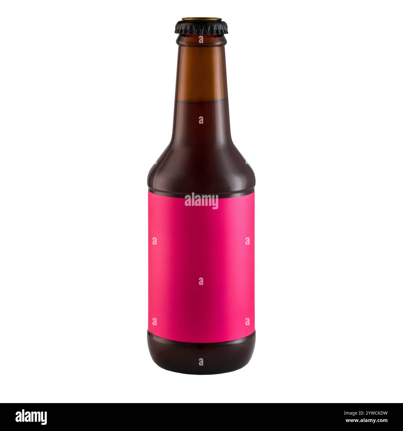 A stylish brown bottle featuring a pink label suitable for effective ...