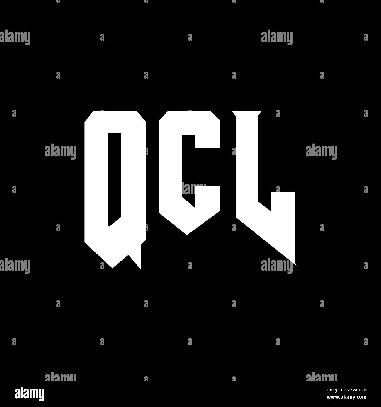 QCL letter logo design for technology company. QCL logo design black ...