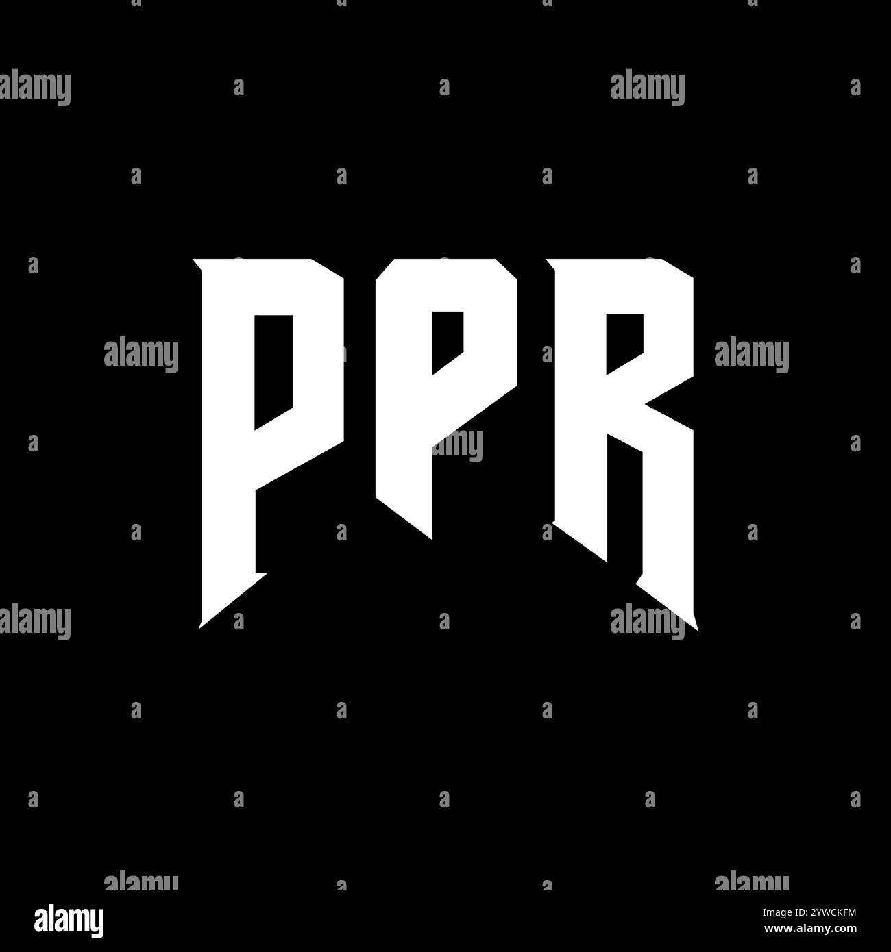 PPR letter logo design for technology company. PPR logo design black ...