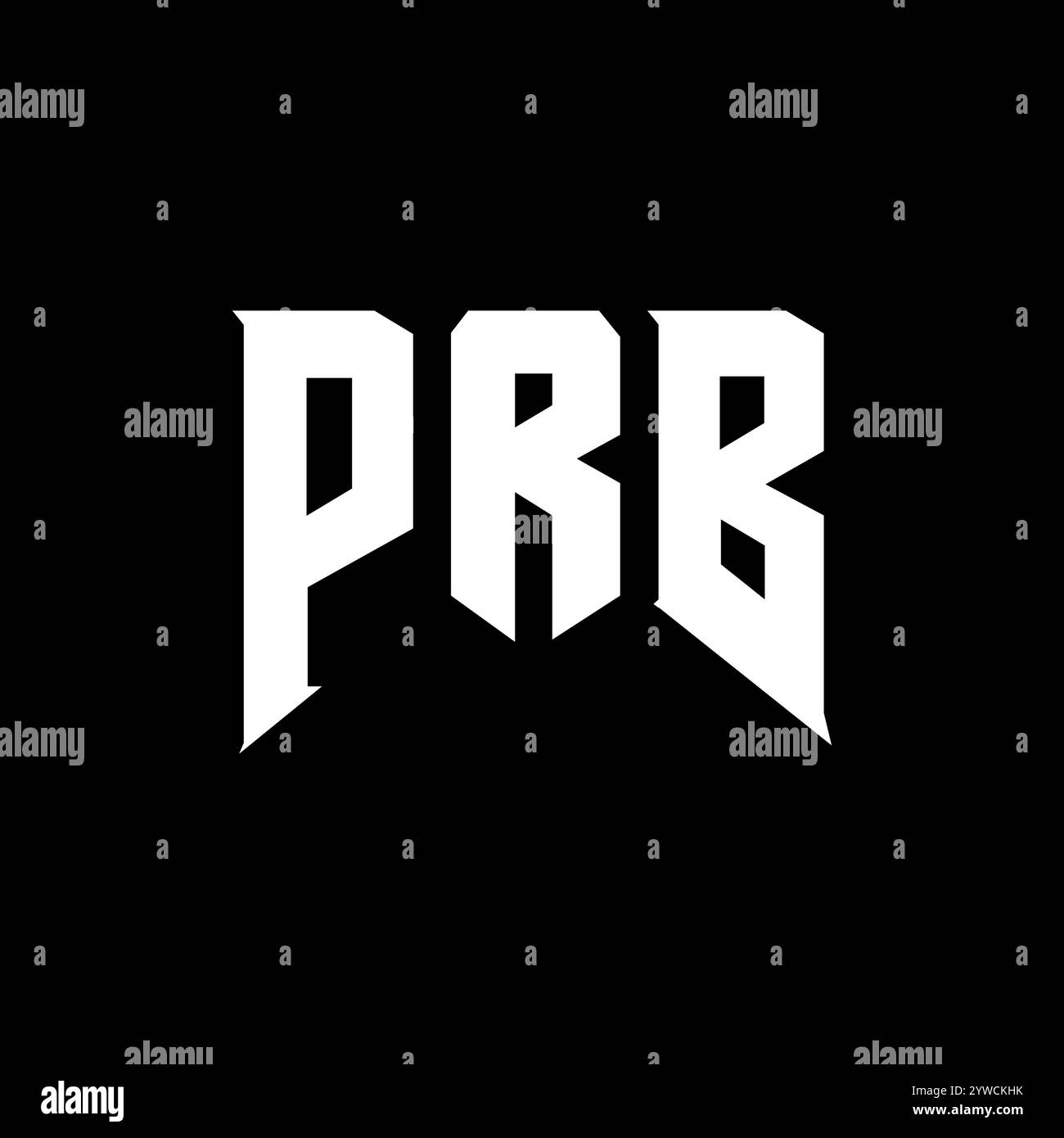 PRB letter logo design for technology company. PRB logo design black ...