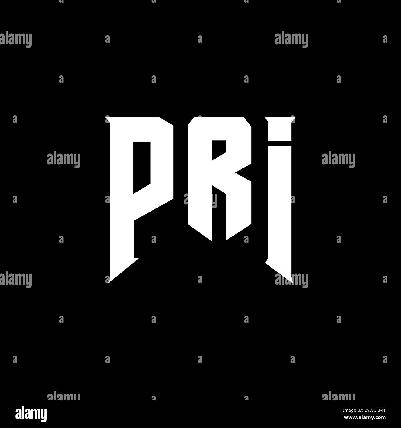 PRI letter logo design for technology company. PRI logo design black ...