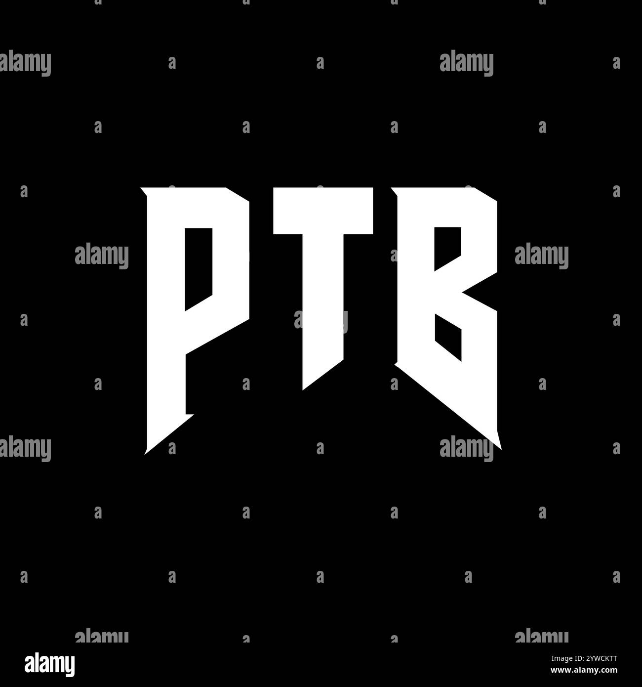 PTB letter logo design for technology company. PTB logo design black ...
