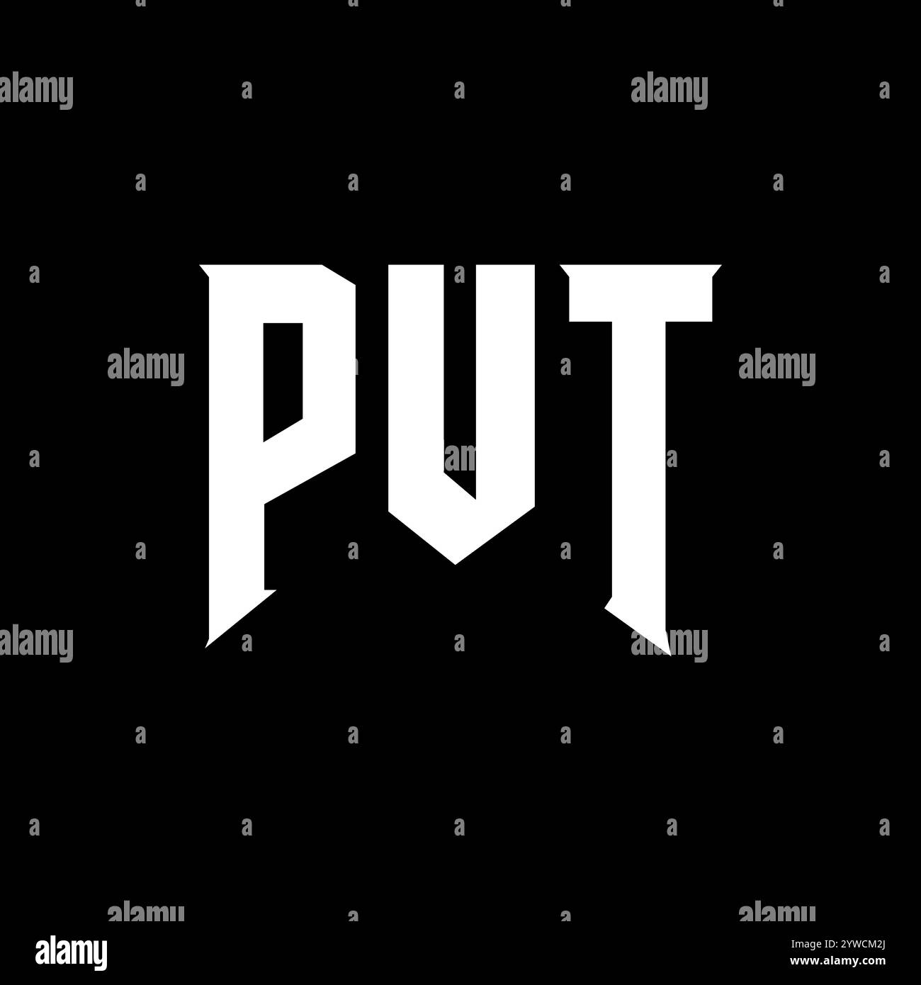 PUT letter logo design for technology company. PUT logo design black ...