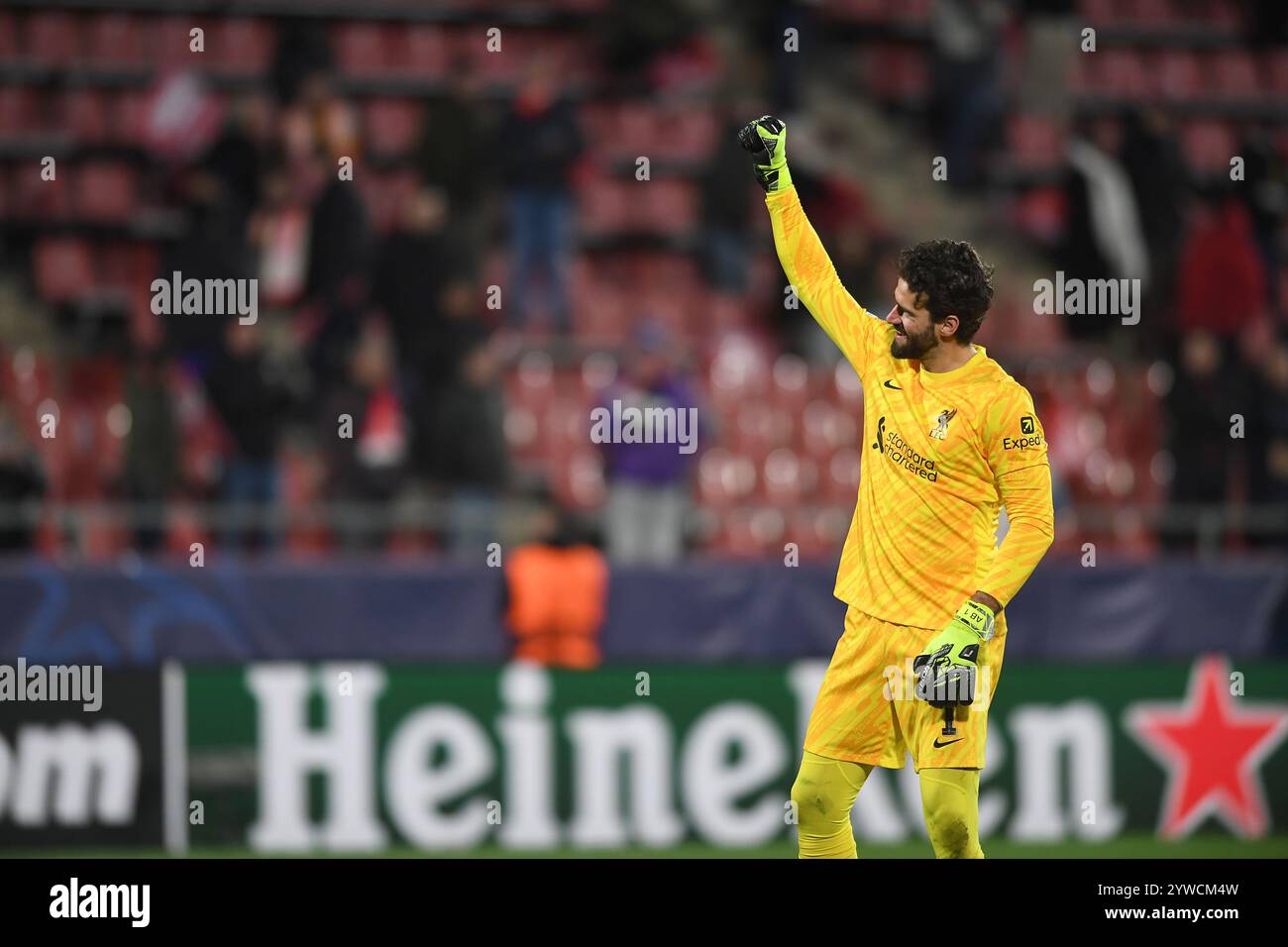 GIRONA FC-LIVERPOOL FC Dec 10,2024 Alisson Becker goalkeeper of ...