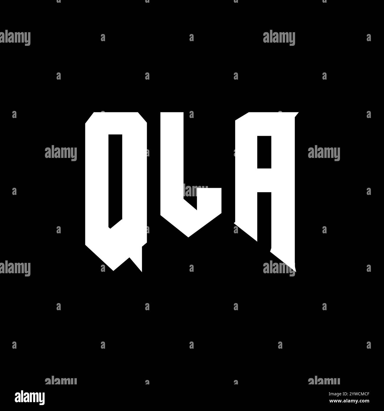 QLA letter logo design for technology company. QLA logo design black ...