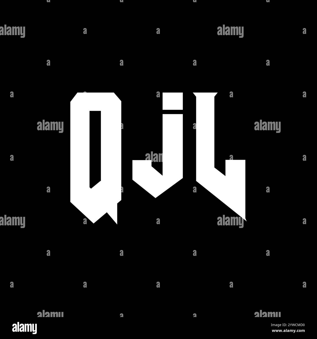 QJL letter logo design for technology company. QJL logo design black ...