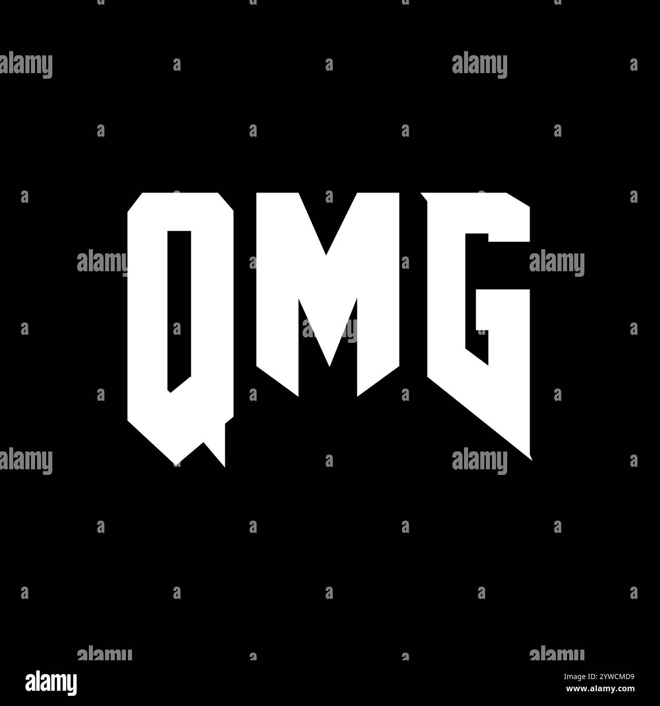 QMG letter logo design for technology company. QMG logo design black ...