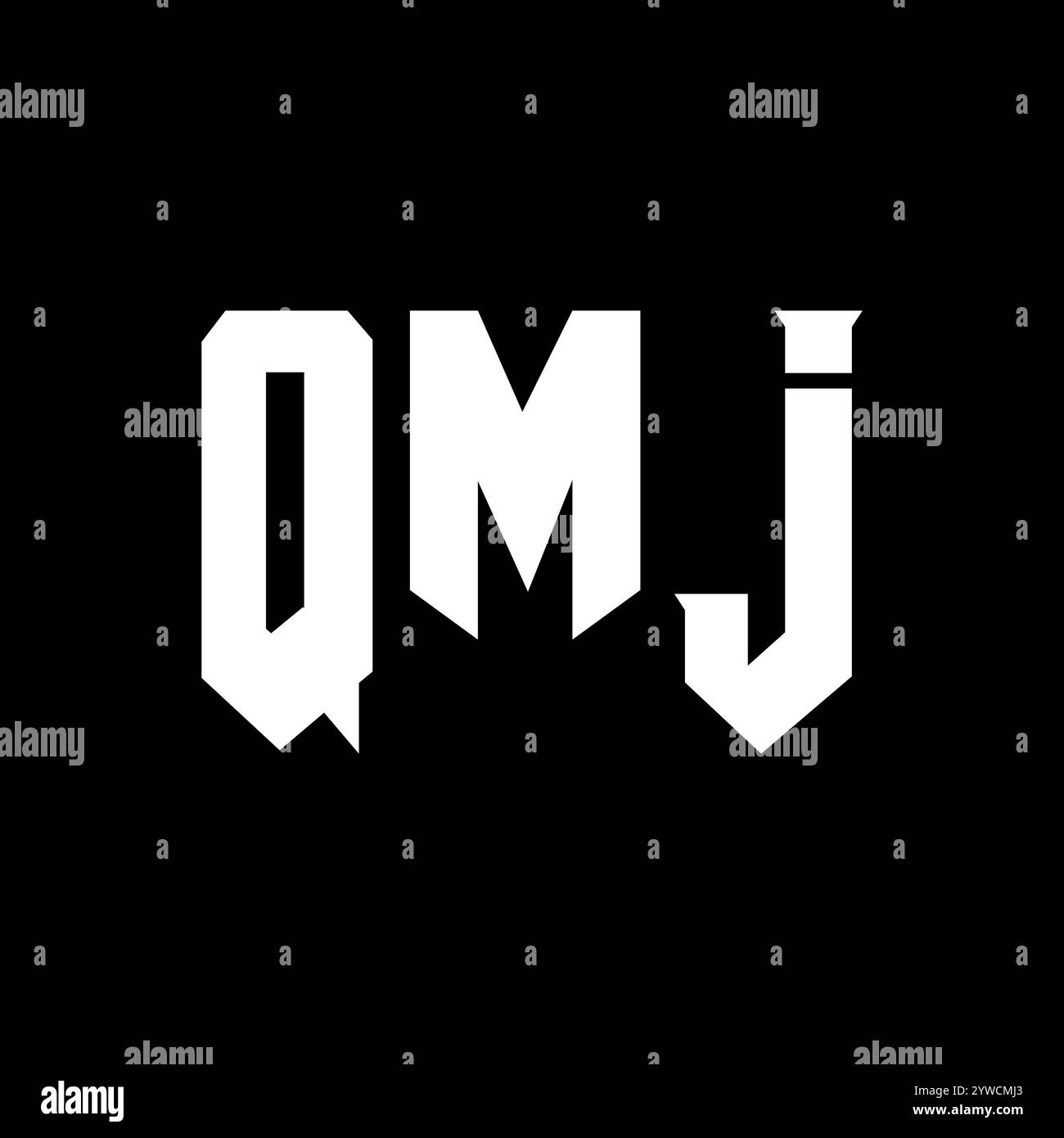 QMJ letter logo design for technology company. QMJ logo design black ...