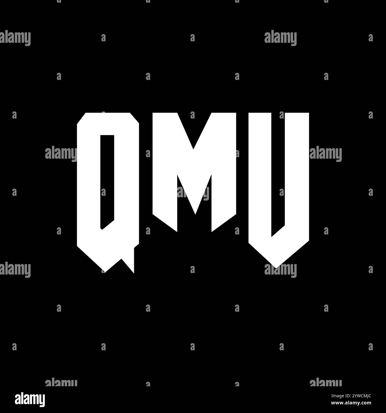 Qmu minimalist logo hi-res stock photography and images - Alamy