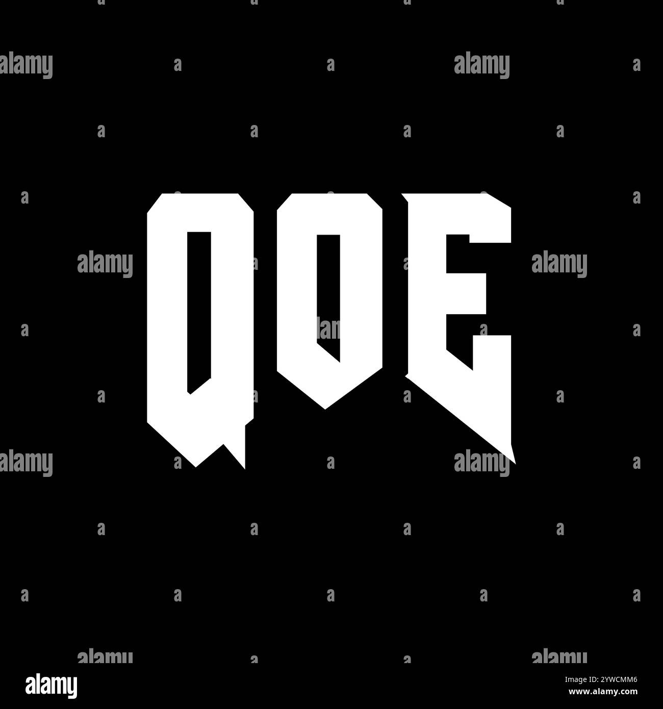 Qoe logo design hi-res stock photography and images - Alamy