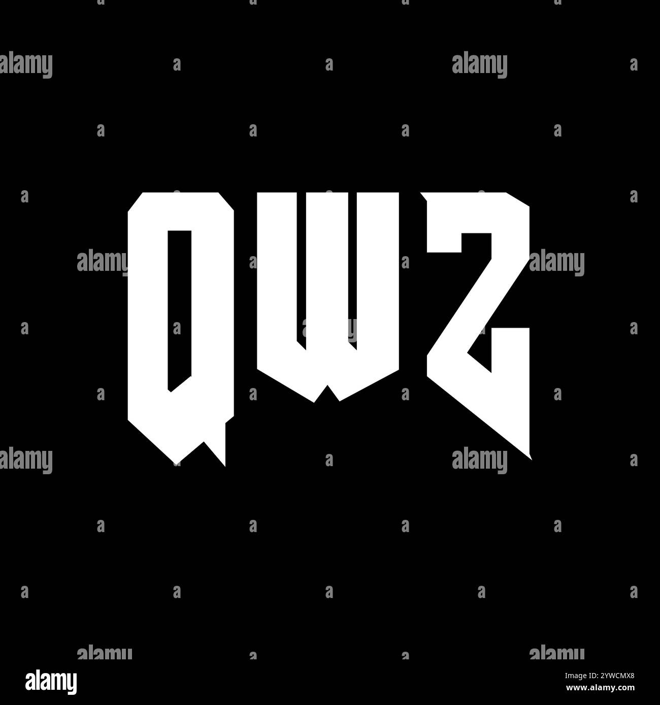 Qwz minimalist logo Stock Vector Images - Alamy